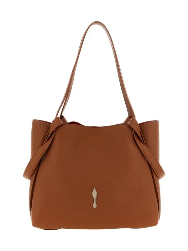 CHRISTIAN LOUBOUTIN Leather Shoulder Bag - Brown