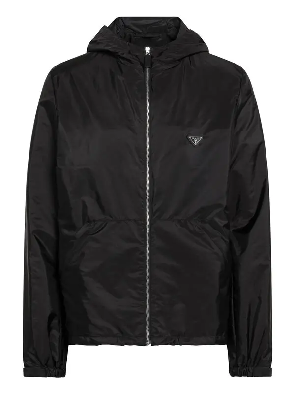 Prada Re-nylon Hooded Jacket - Black