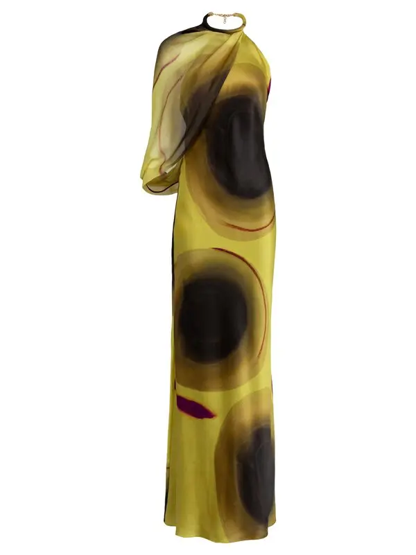 Silvia Tcherassi Mari Luz Silk Maxi Dress - Print