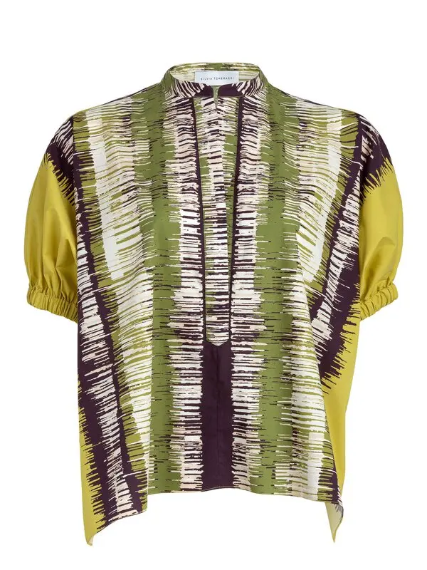 Silvia Tcherassi Susane Cotton Top - Print