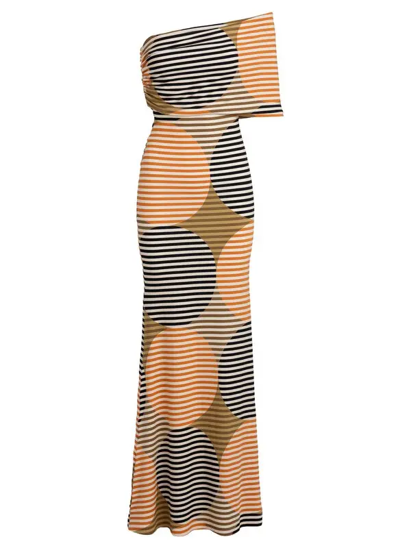 Silvia Tcherassi Jensine Maxi Dress With Geometric - Print