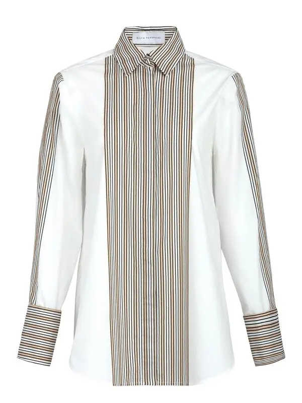 Silvia Tcherassi Striped Cotton Shirt - Stripe
