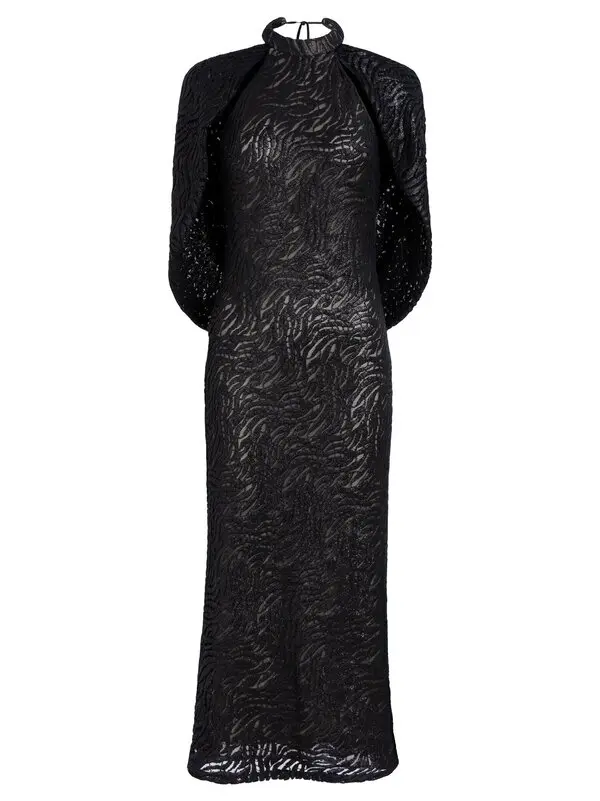Silvia Tcherassi Neda Cotton-blend Maxi Dress - Black