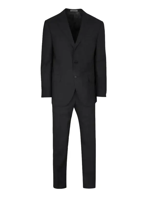 Corneliani Single-breasted Virgin-wool Suit - Grey