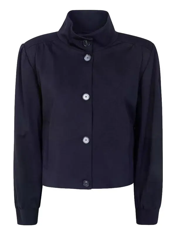 Liviana Conti Button-up Fitted Jacket - Black