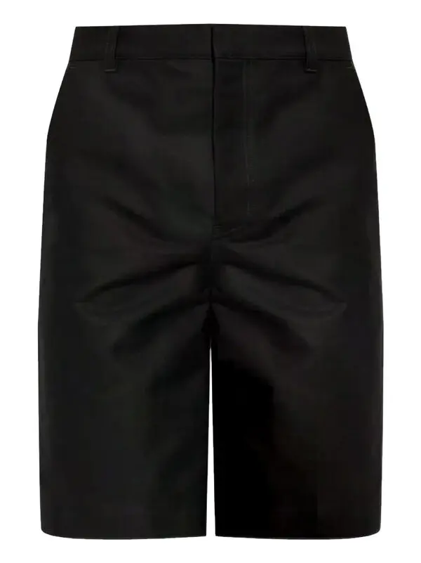 Balenciaga Cotton Shorts With Multiple Pockets - Black