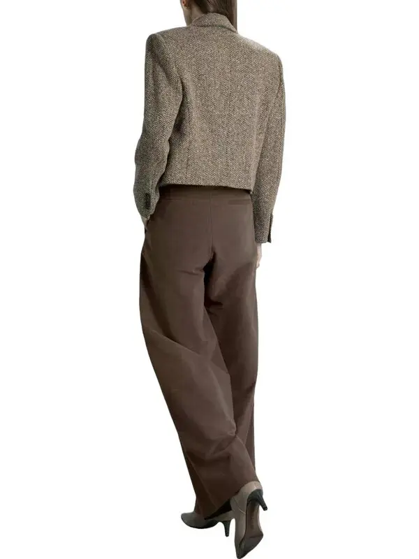 Brunello Cucinelli Moleskin Pleated Trousers - Brown