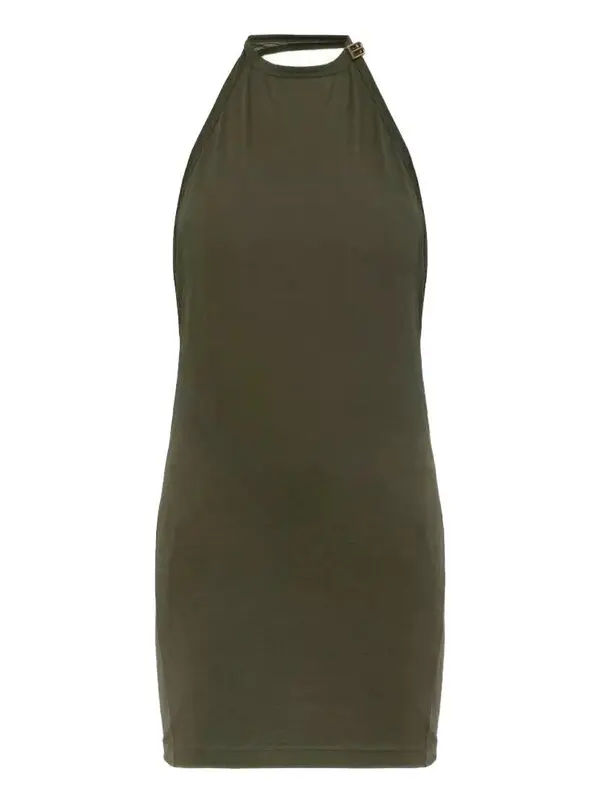Balenciaga Halterneck Open-back Tank Top - Green