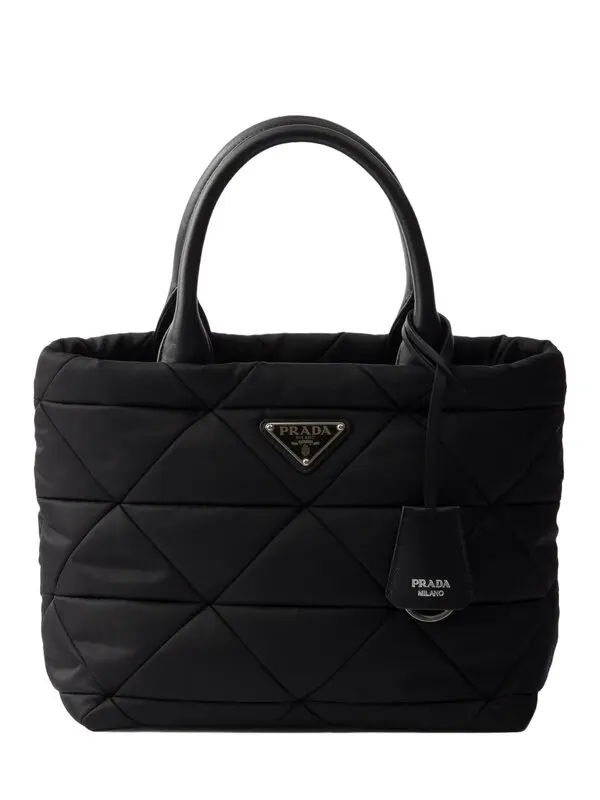 Prada Padded Re-nylon Tote Bag - Black