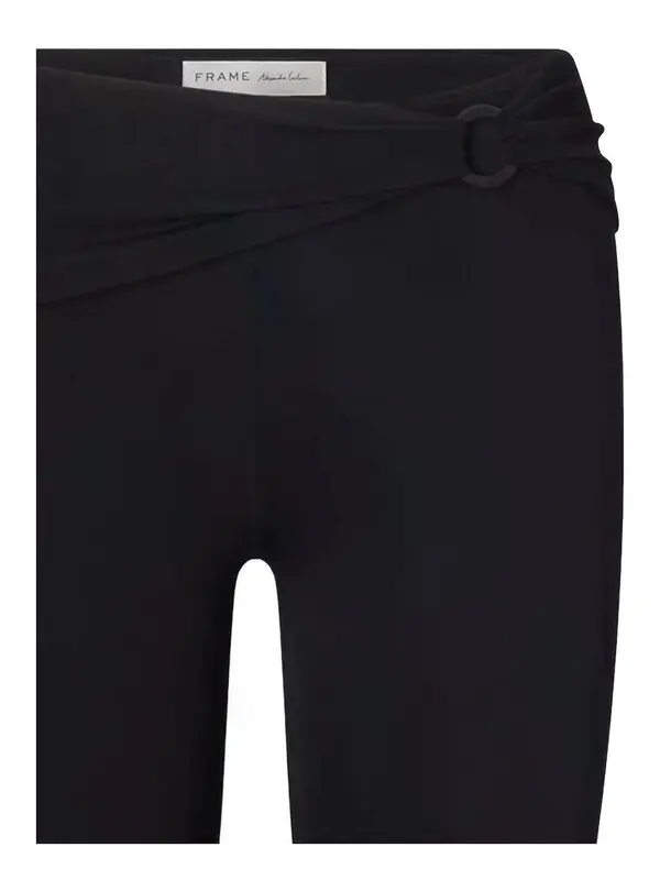 FRAME Alexandra Leclerc Casino Capri Trousers - Black