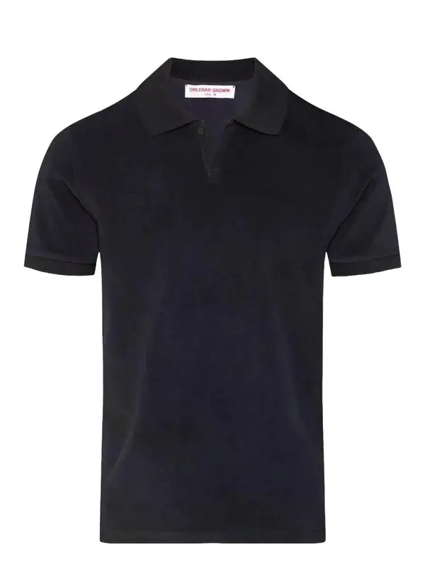Orlebar Brown Bruno Towelling Polo Shirt - Blue