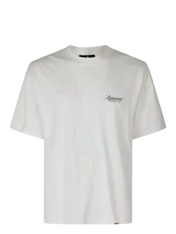 REPRESENT Owners Club Script Logo-print T-shirt - White