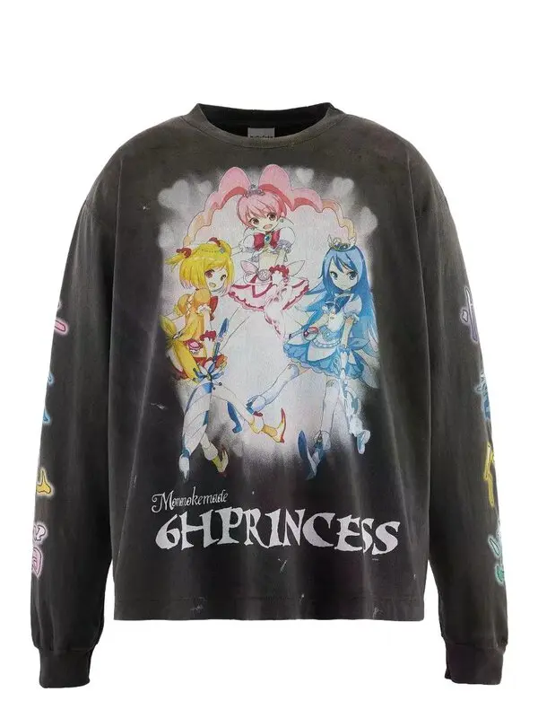 TAKASHI MURAKAMI X Yuta Hosokawa Mononoke Made Superflat Graphic-print T-shirt - Black