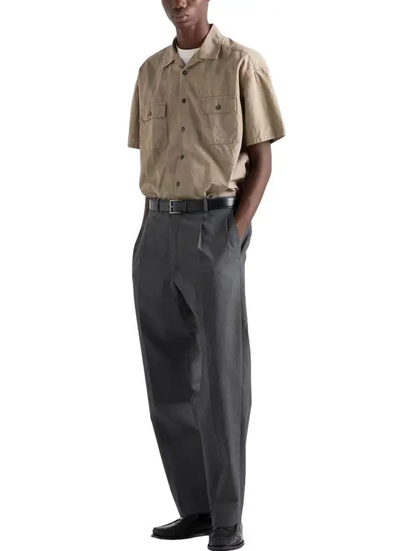 Prada Cotton-blend Shirt - Grey