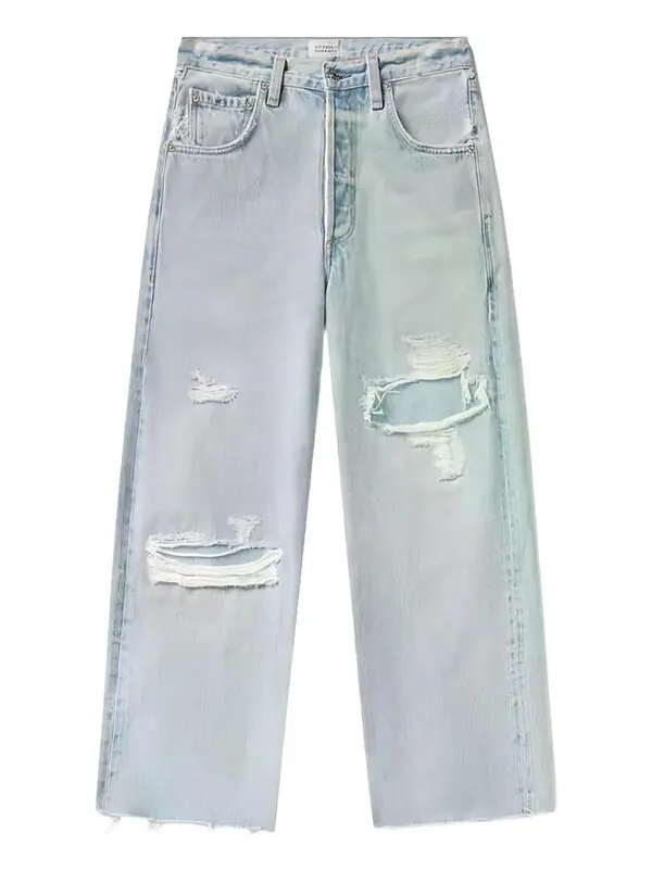 Citizens Of Humanity Distressed Raw-cut Jeans - Blue