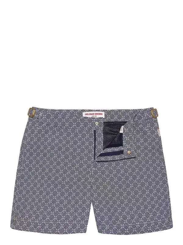 Orlebar Brown Bulldog Portico Jacquard Swim Shorts - Blue