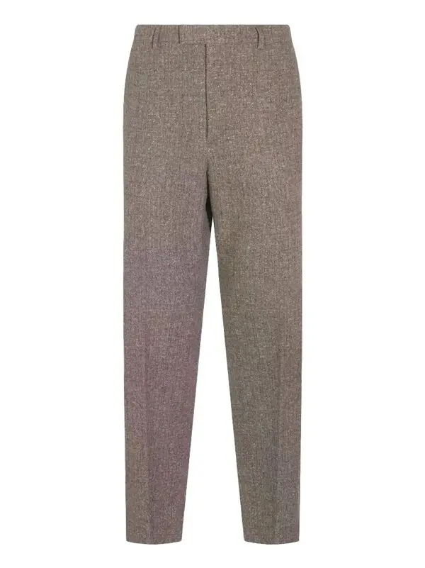 Valentino Garavani Tailored Tweed Trousers - Brown