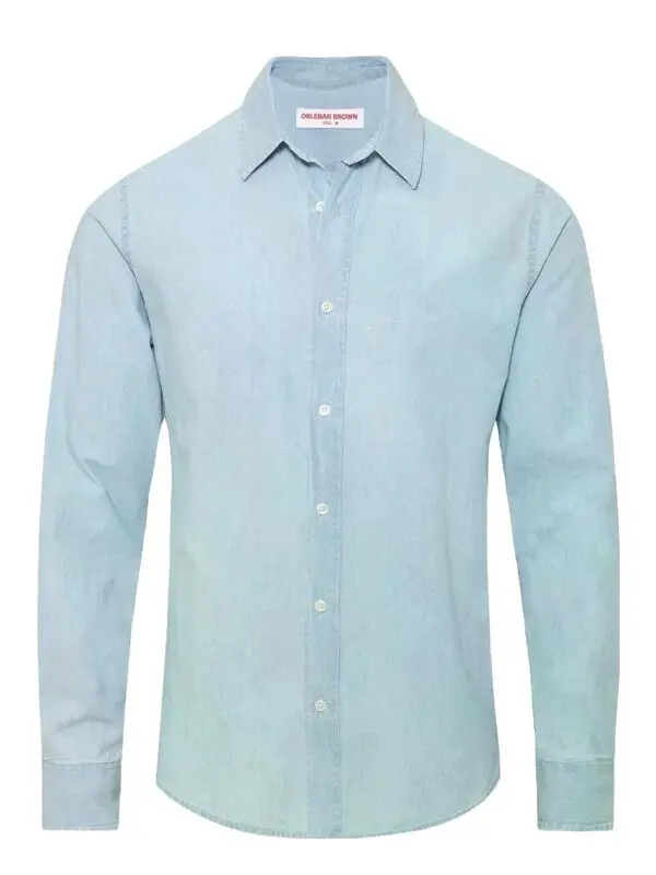 Orlebar Brown Giles Chambray Shirt - Blue