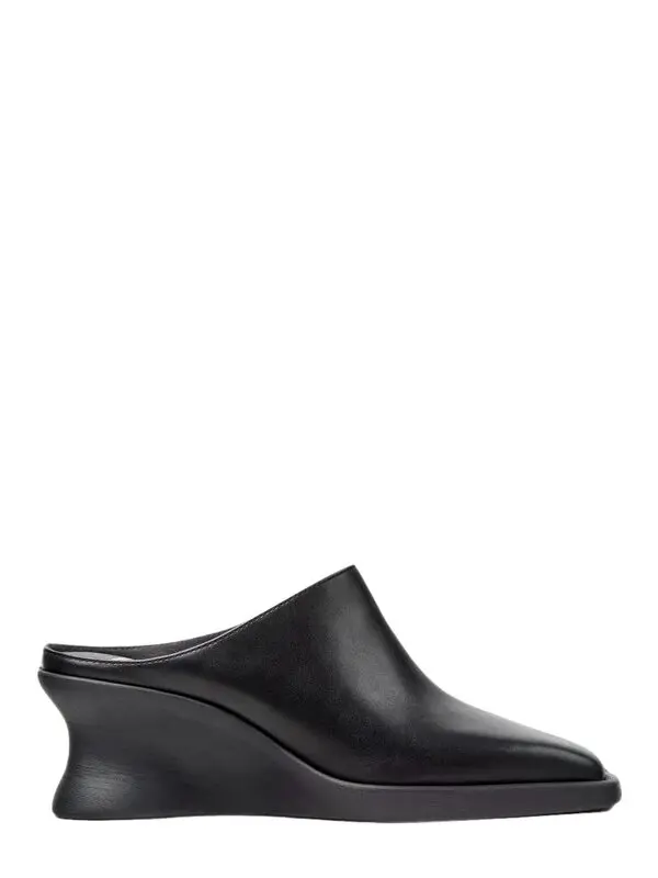 Camper Louise Wedge-heel Mules - Black