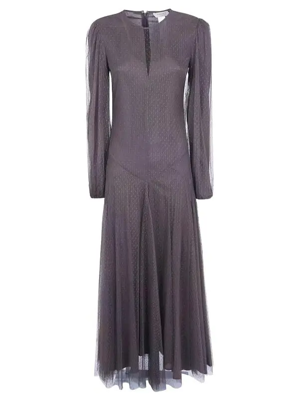 TWINSET Flared Midi Dress - Brown