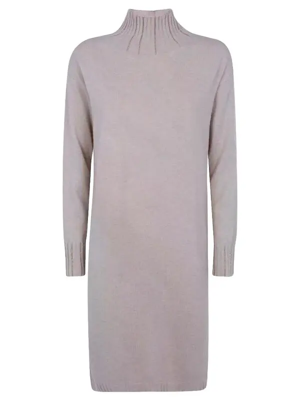 Fabiana Filippi High-neck Mini Dress With Bead Embellishment - Neutrals