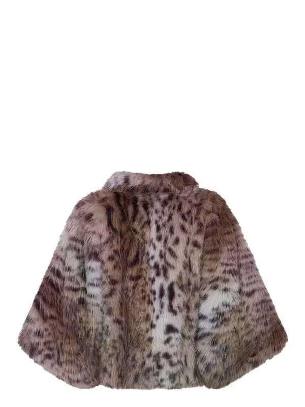 Liviana Conti Lynx-motif Faux Fur Coat - Brown