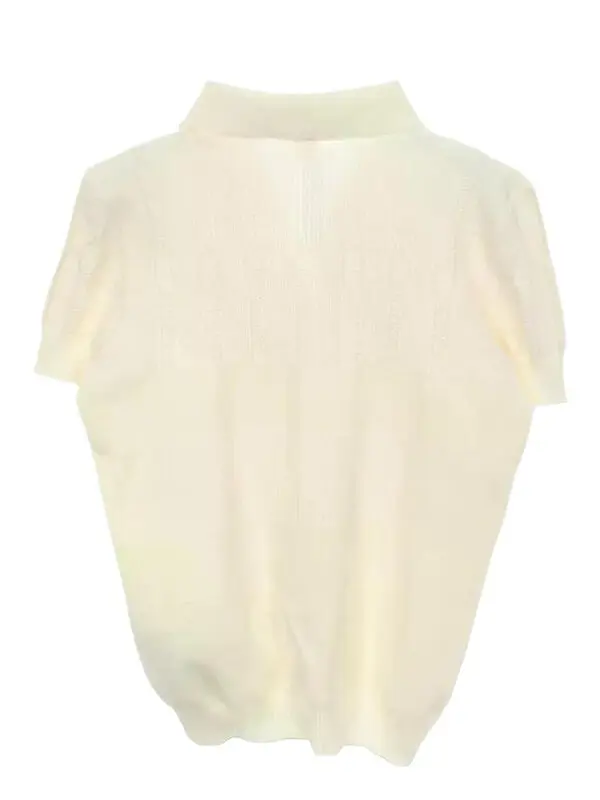Hermès Short-sleeved V-neck Polo Shirt - Neutrals
