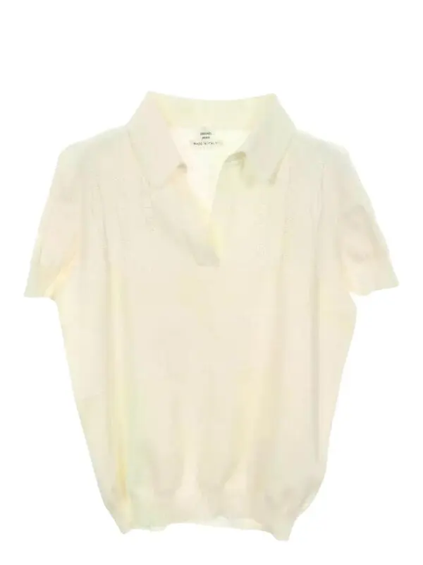 Hermès Short-sleeved V-neck T-shirt - Neutrals
