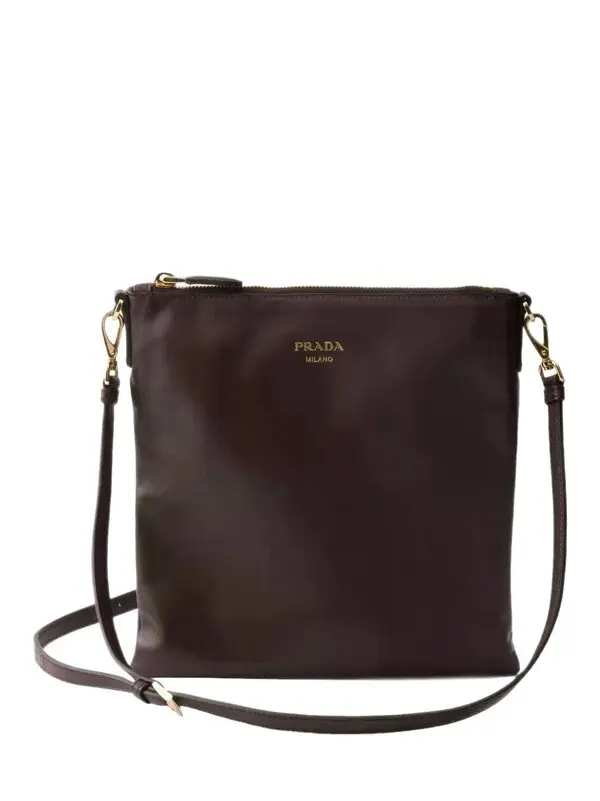 Prada Nappa Leather Mini Shoulder Bag - Brown