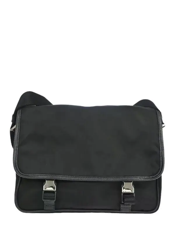 Prada Buckle-fastening Messenger Bag - Black