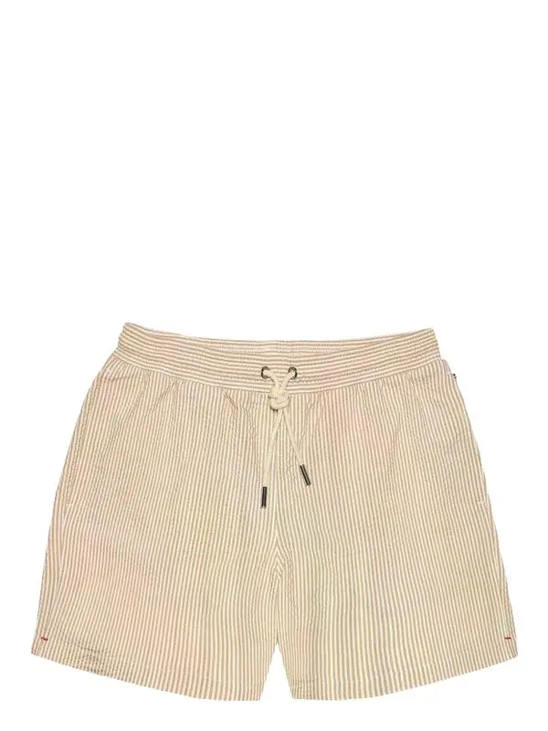 Orlebar Brown Boxer Seersucker Swim Shorts - Neutrals