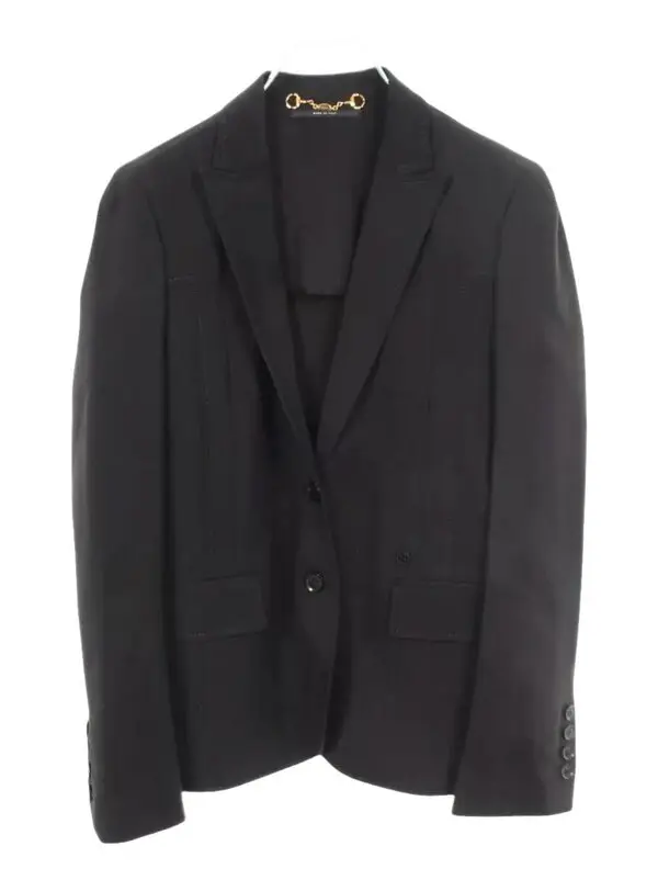 Gucci Tailored Jacket With Interlocking G Detail - Black
