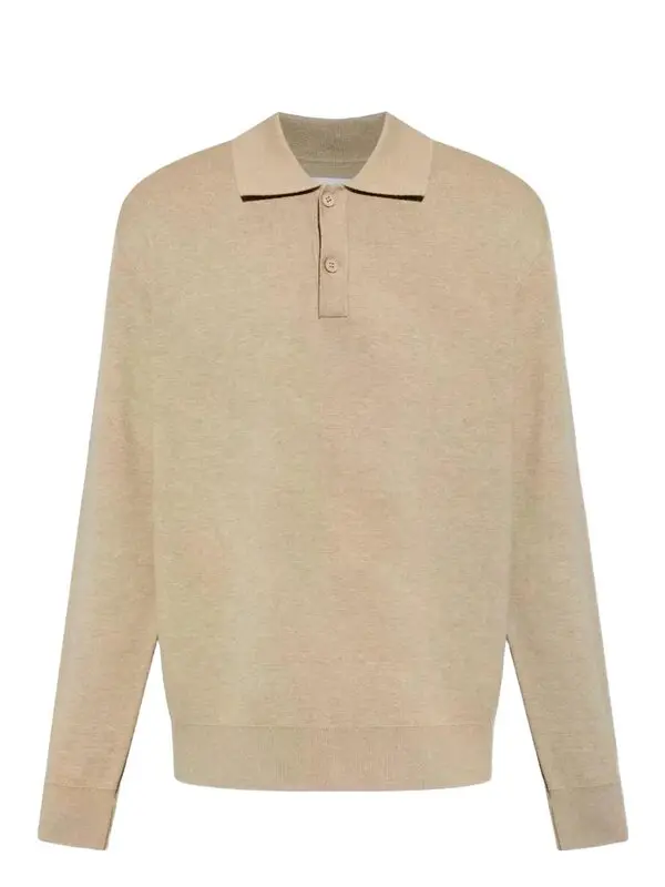 SAMSOE SAMSOE Sanino Long-sleeves Polo Shirt - Neutrals