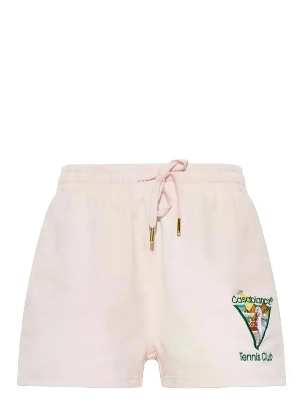 Casablanca Tennis Club Embroidered Shorts - Pink