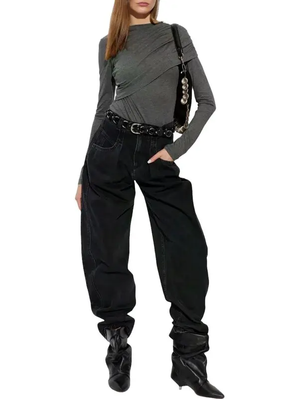 Isabel Marant Étoile Lisha Tapered Jeans - Black