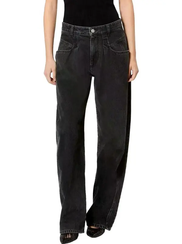 Isabel Marant Étoile Lisha Tapered Jeans - Black
