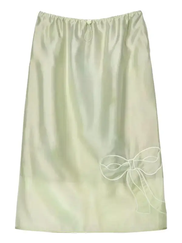 Cecilie Bahnsen Bria Organza Midi Skirt - Green