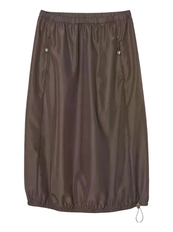 Cecilie Bahnsen Fie Bubble Midi Skirt - Brown