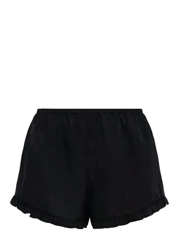 Hunza G Frill Mini Shorts - Black