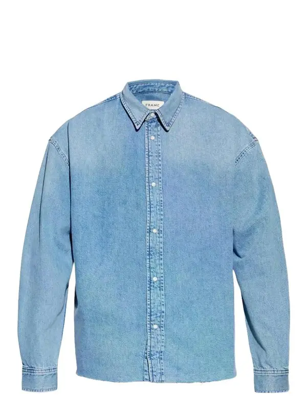 FRAME Raw-cut Denim Shirt - Blue