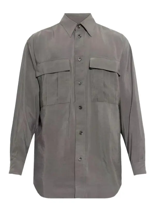 Giorgio Armani Flap-pocket Shirt - Grey