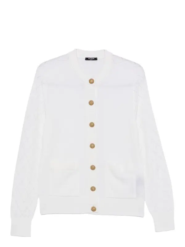 Balmain Wool Cardigan - Multicolor