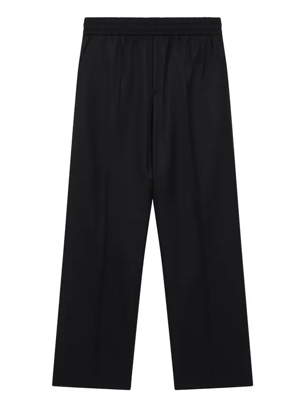 GOLDEN GOOSE Tailored Straight-leg Trousers In Cotton-wool Blend - Blue