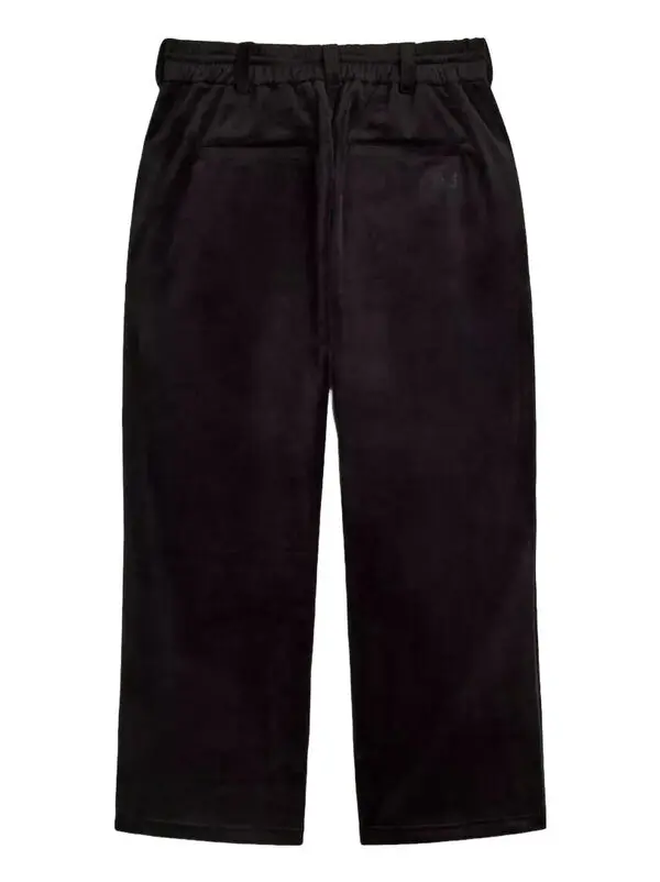 Y3 Velvet Drawstring Trousers - Black