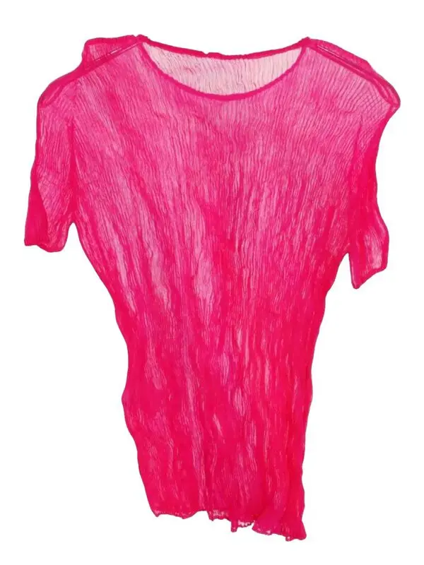 Issey Miyake 2010s Crewneck T-shirt - Pink
