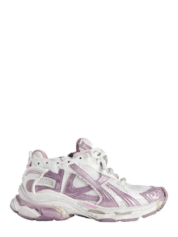 Balenciaga Glitter Runner Sneakers - Pink