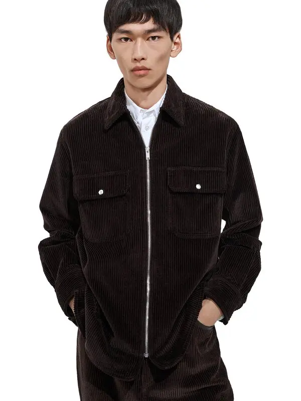 Bottega Veneta Cotton Corduroy Overshirt - Intense Carrubo