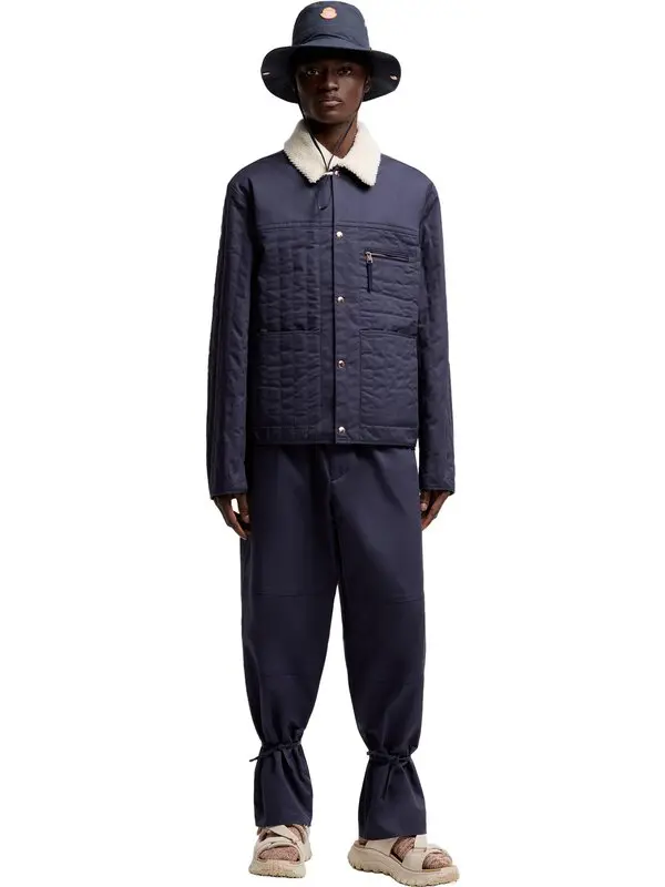 MONCLER X GILGA FARM DESIGNED BY DONALD GLOVER X Gilga Farm Donald Glover Kishus Padded Shirt Jacket - Blue