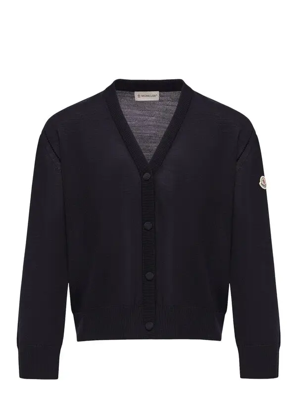 Moncler Wool Cardigan - Blue