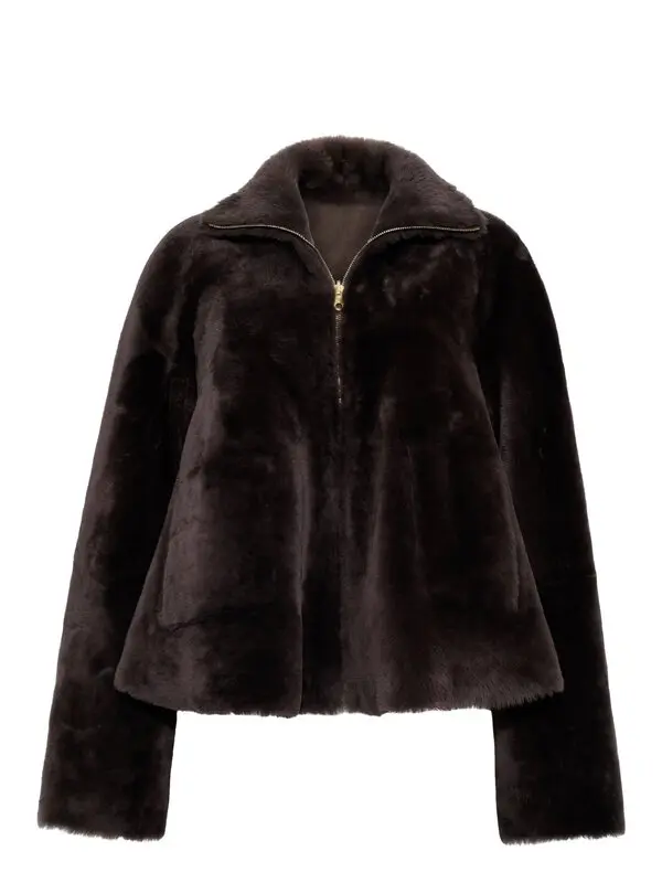 Cara Cara Boone Reversible Suede And Fur Jacket - Grey